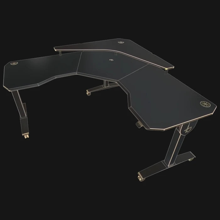 Corner C-Shape Custom Gaming Desk | Standing Or Static Desk – Halberd